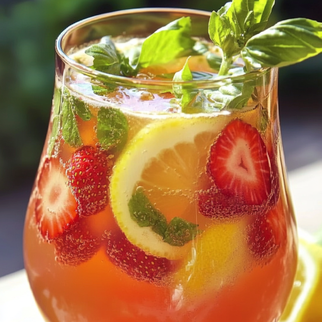 Refreshing Strawberry Basil Lemonade